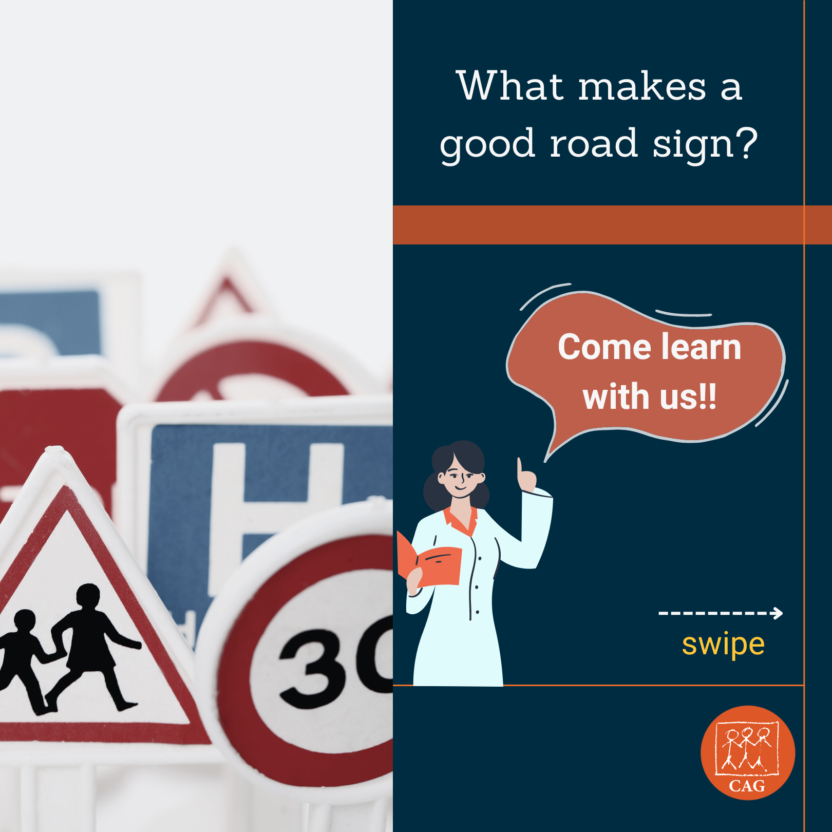 Road Safety Visibility Of Road Signs CAG